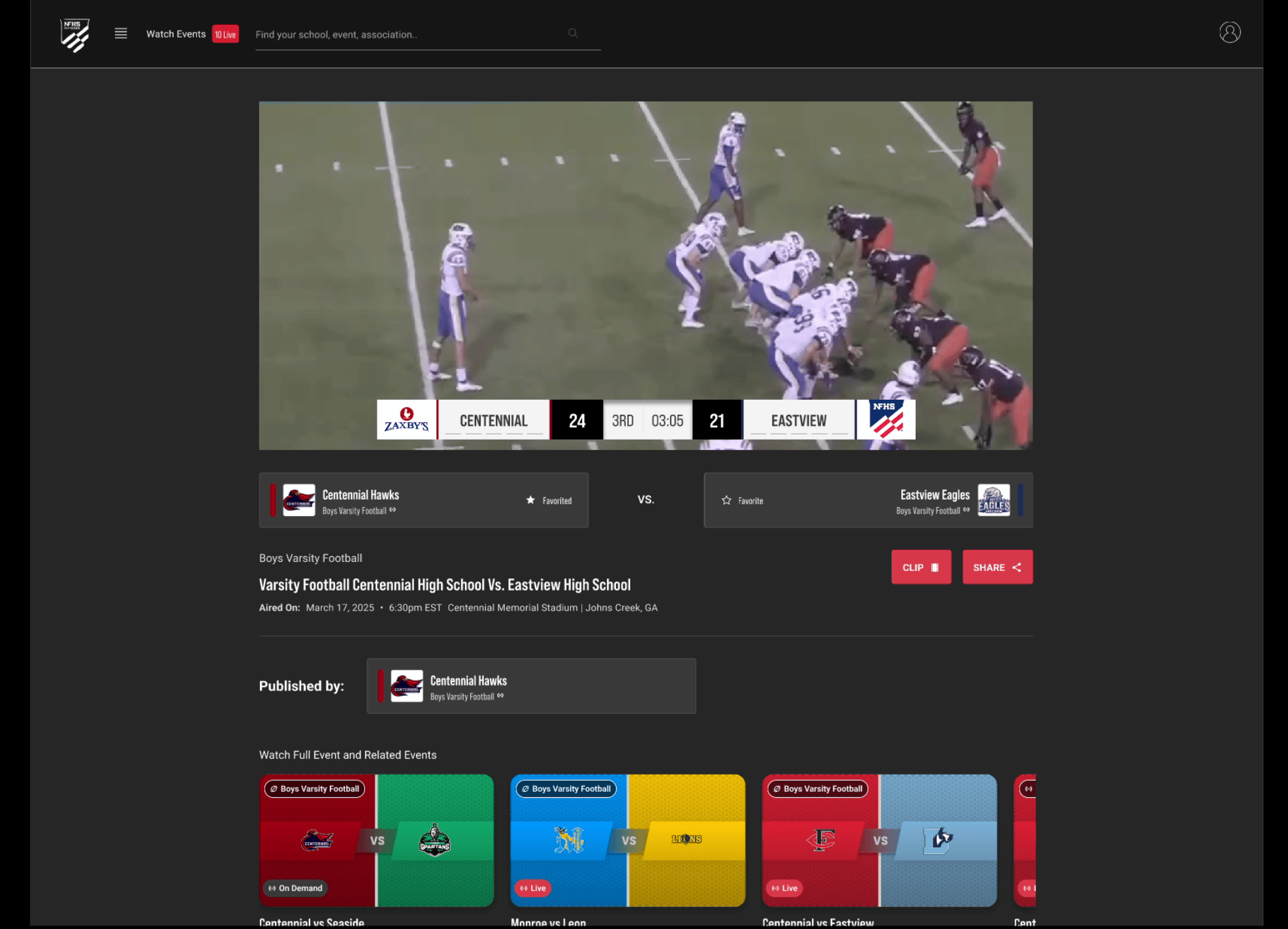 Capture the Moments That Matter: Fan-Generated Clips on the NFHS Network